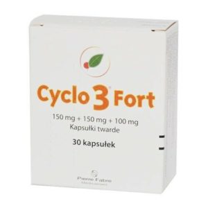 Cyclo 3 Fort 150 mg + 150 mg + 100 mg, 30 kapsułek cena | Apteka ...
